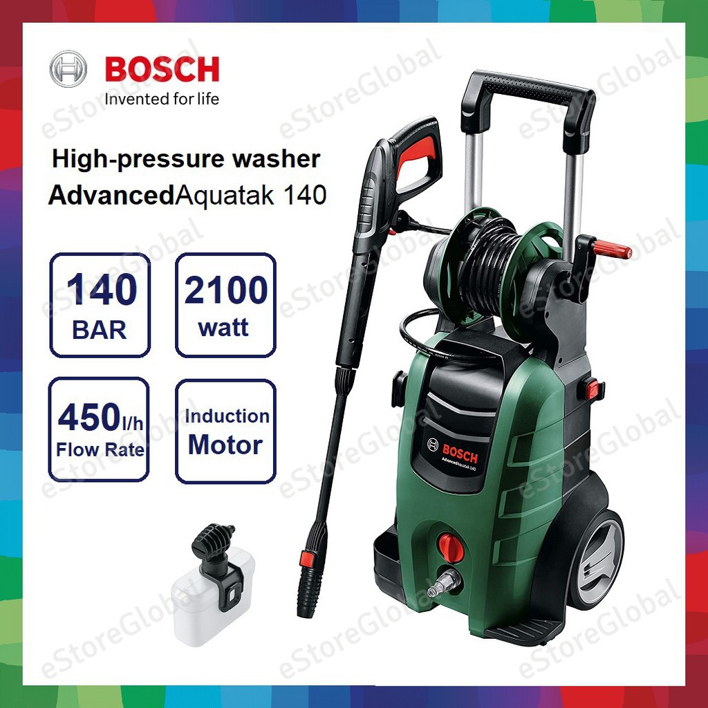 BOSCH 2100w High Pressure Washer Aquatak140 Aquatak150 / Water Jet ...