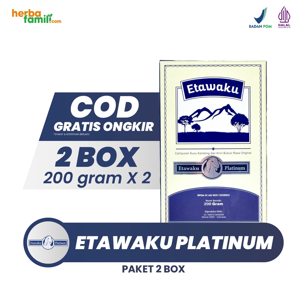 Etawaku Platinum Original 2box - Etawa Goat's Milk Solution To Overcome ...