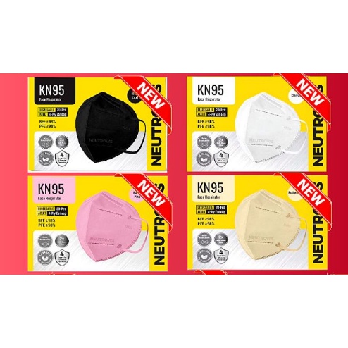 NEUTROVIS KN95 Face Respirator - Black Coal | Ballet Pink | Classic ...
