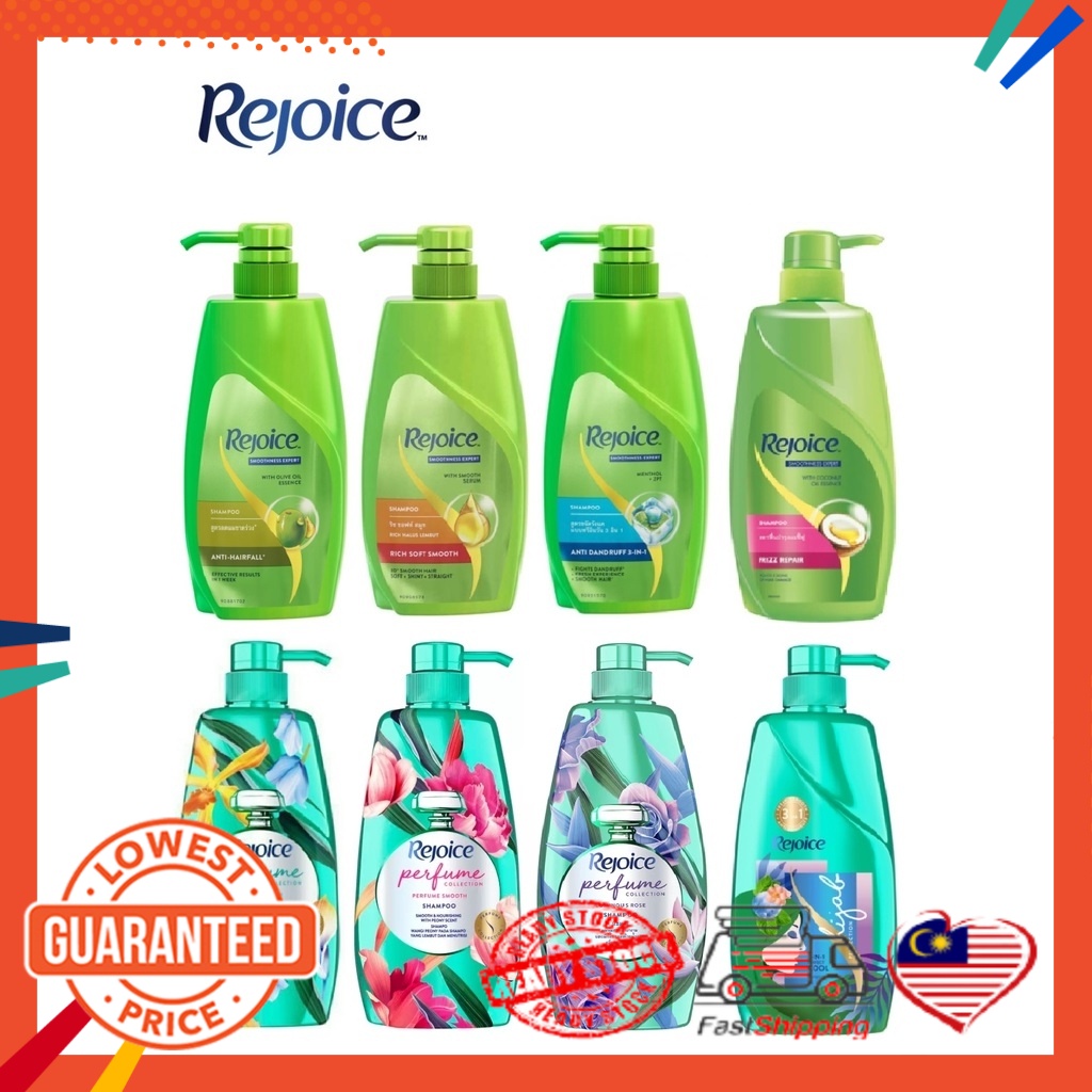 ORIGINAL REJOICE HAIR SHAMPOO 600ML ANTI DANDRUFF 3 IN 1 RICH SOFT ...