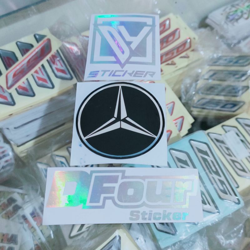MERCY MERCEDES BENZ 3D EMBLEM STICKER | Shopee Malaysia