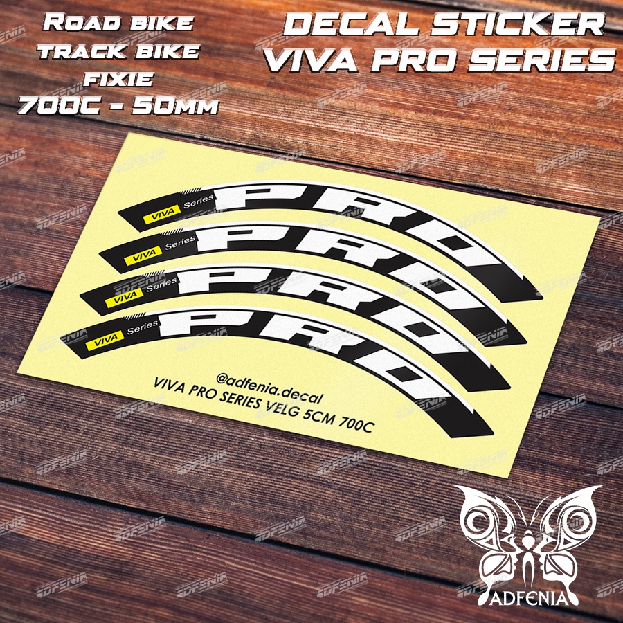 Viva Pro Fixed Gear Road Bike Fixie Track BIke Decal Rims Sticker ...