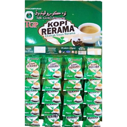 KOPI RERAMA TOK GURU PONDOK 20 SACHET 25GRAM (PAPAN) | Shopee Malaysia