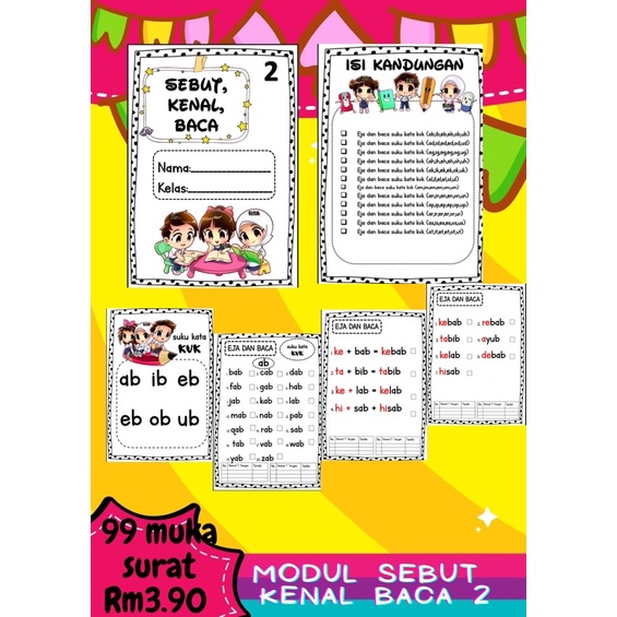 modul softcopy bacaan prasekolah kanak buku | Shopee Malaysia