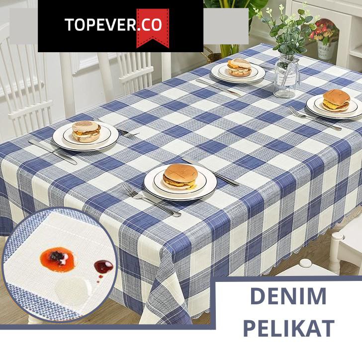 Table Cloth Alas Meja Aesthetic Decoration Alas Meja Makan 6 Kerusi ...