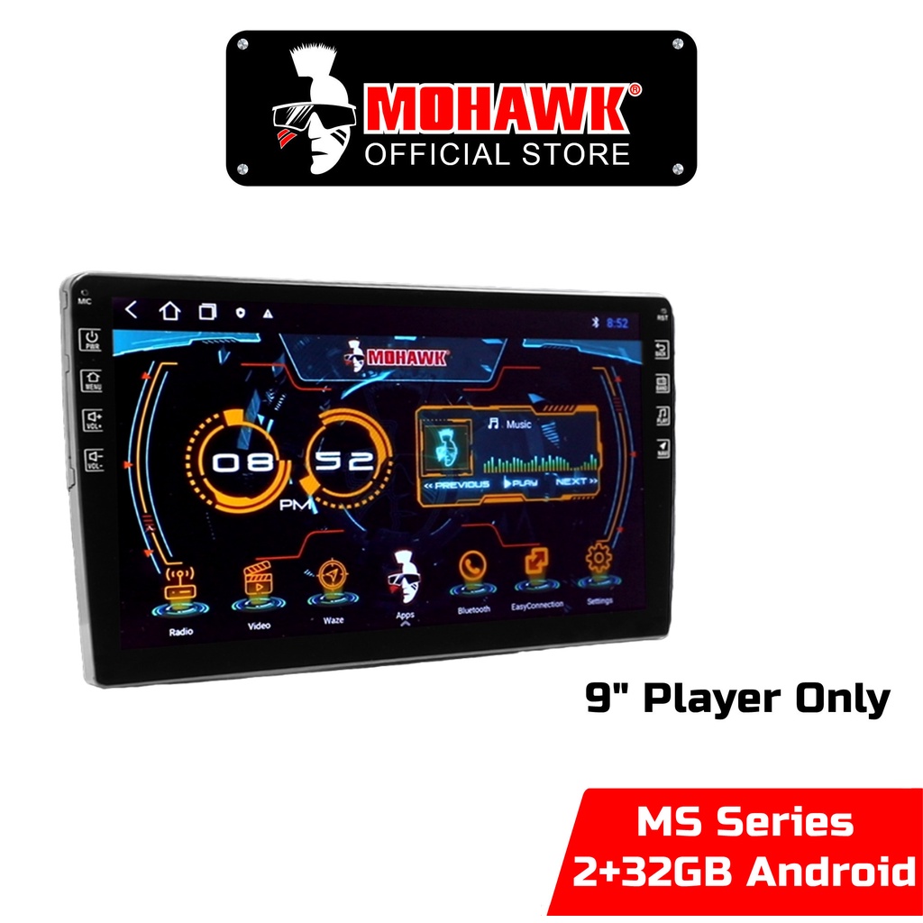 Mohawk MS Series 2+32GB Built in DSP 4G QLED Car Android Player Plug n ...