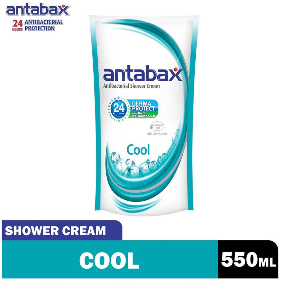 Antabax Antibacterial Shower Cream Body Wash Shampoo Gel (550ml Refill ...