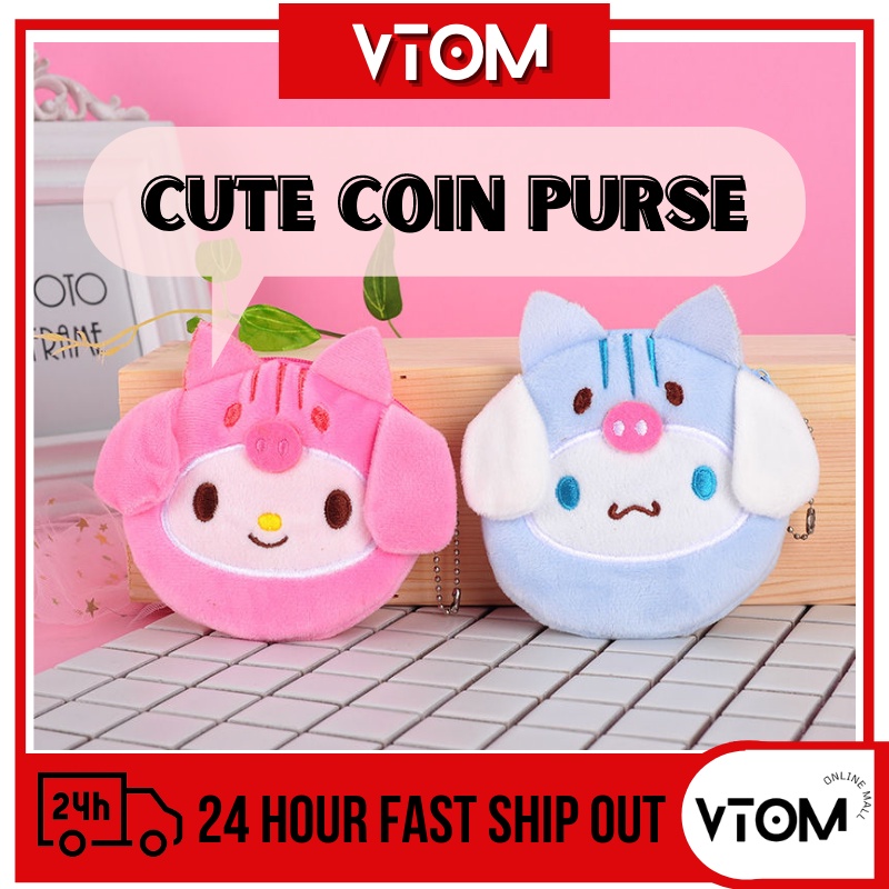 VTOM Cinnamoroll & Mickey Cute Girl Zipper Coin Purse Mini Cartoon ...