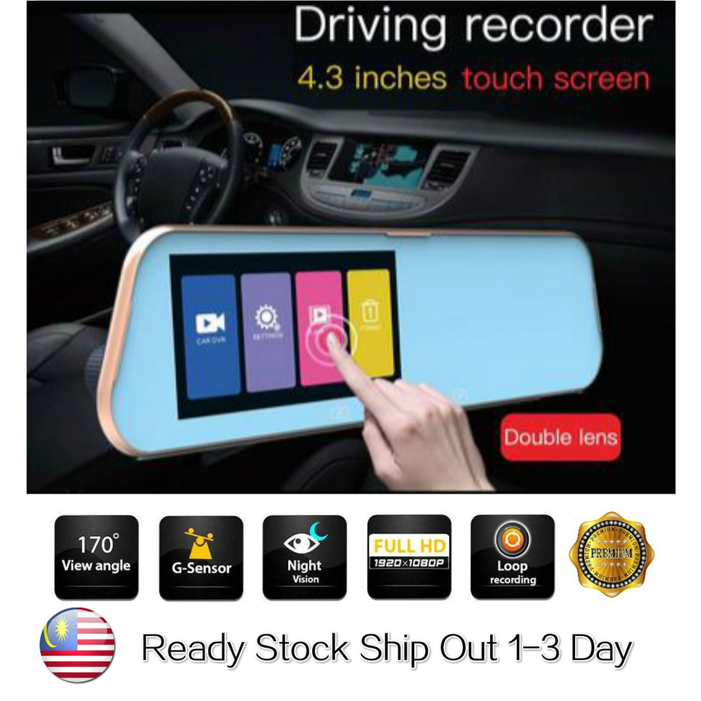 (Touch Screen Camera Car Recorder) Kamera Anti Kemalangan Dlm Kereta ...