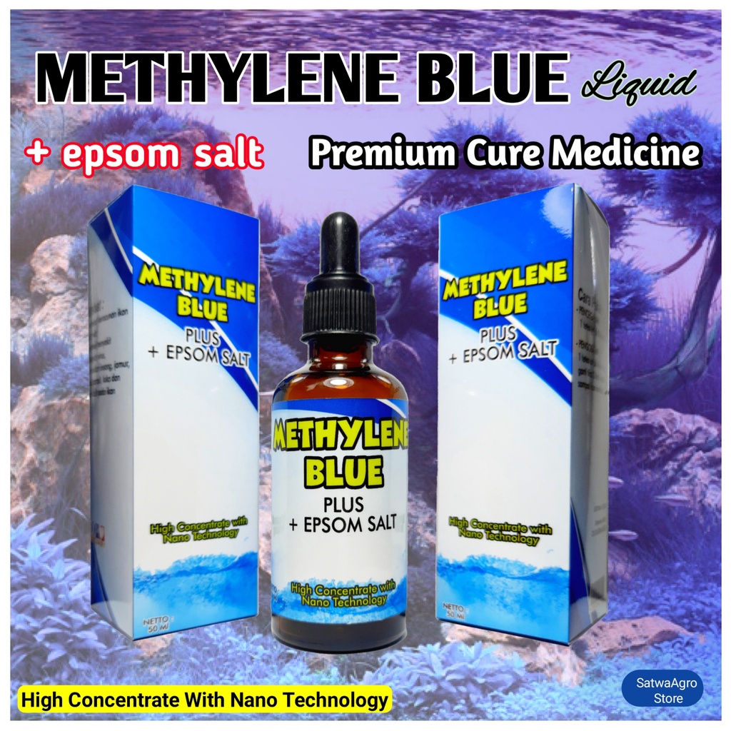 Methylene BLUE PLUS EPSOM SALT 50 Ml | Shopee Malaysia