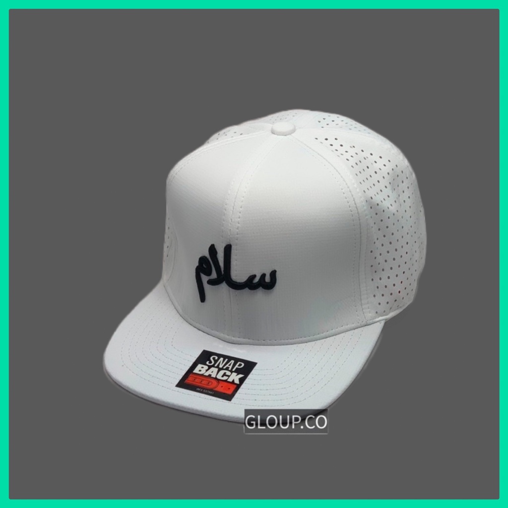 [ READY STOCK ] Topi Salam Arabic SnapBack | Dri-Fit Breathable Flat ...