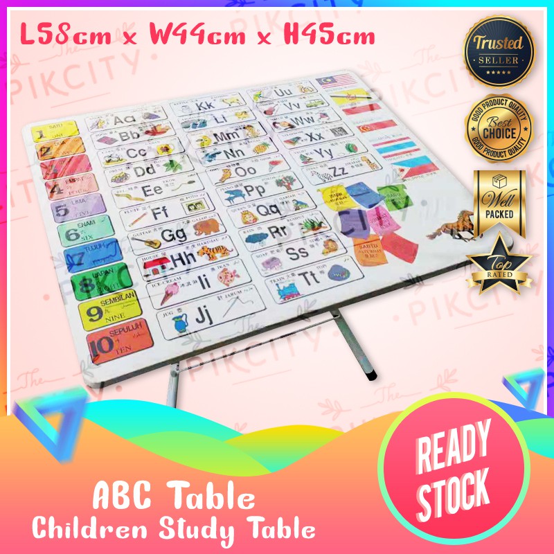 ABC Table (Children Study Table) / Meja ABC (Meja Belajar Kanak-Kanak ...