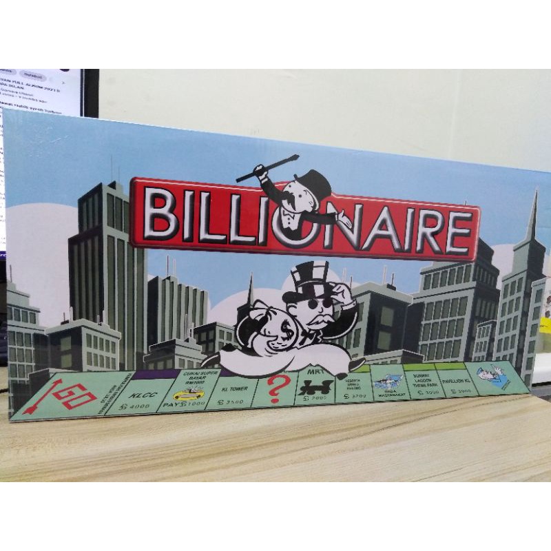 Jutaria board game for kids mainan monopoli untuk kanak kanak | Shopee ...