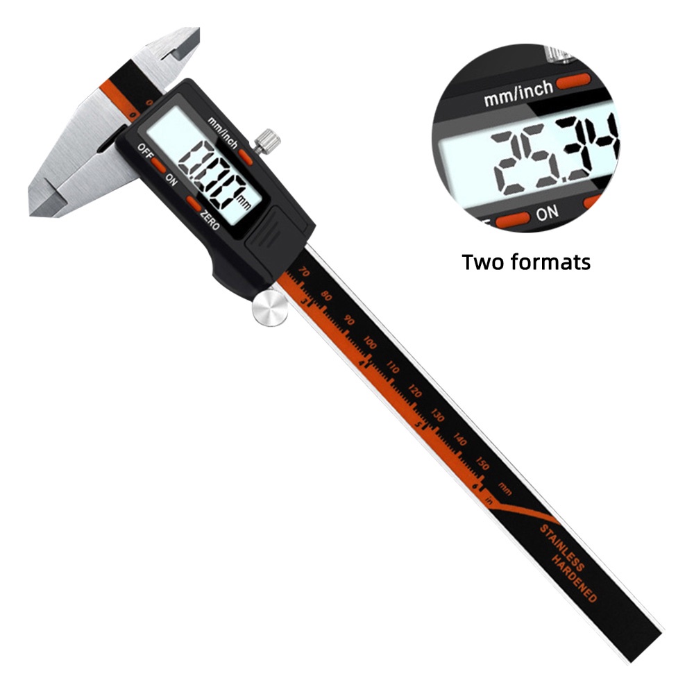 Digital Display Caliper 150mm Fraction mm Inch High Precision LCD ...