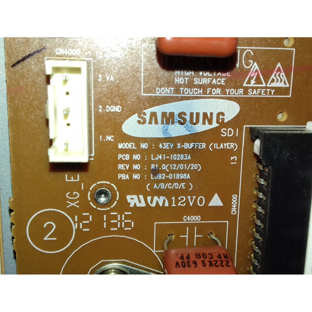 SAMSUNG PS43E400U1R/BN44-00531A/BN41-01799A/LJ41-10281A/LJ41-10234A ...
