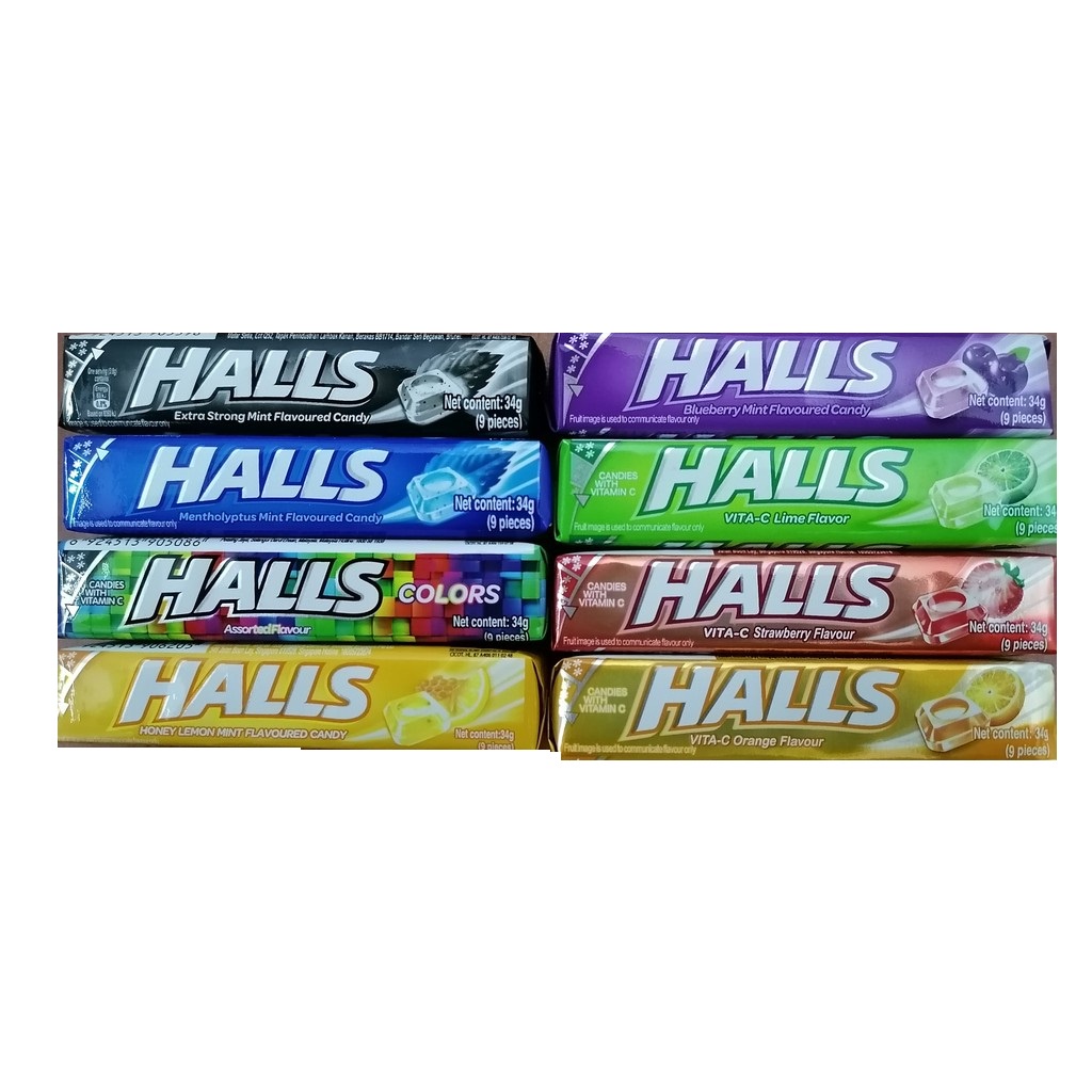 Halls Candy Sticks Assorted Flavour 34g | Shopee Malaysia