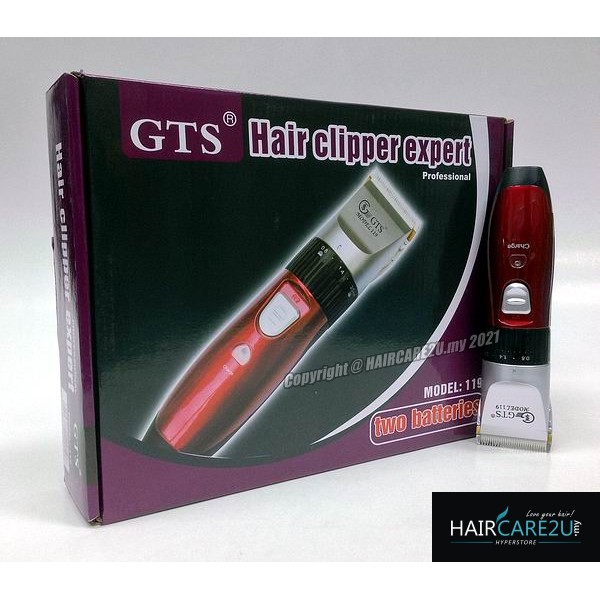 GTS 119 Professional Hair Clipper (Dual Batteries) | Shopee Malaysia