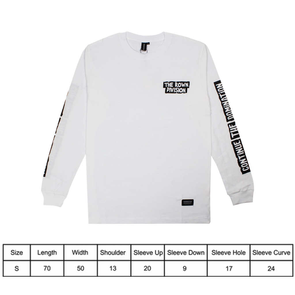 Rown Division Official Longsleeve - Tiedyevsn Kaos Panjang Modensty ...