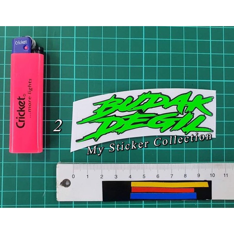 Sticker #Ayat Perkataan Sticker Cutting Overlapping Reflective ...