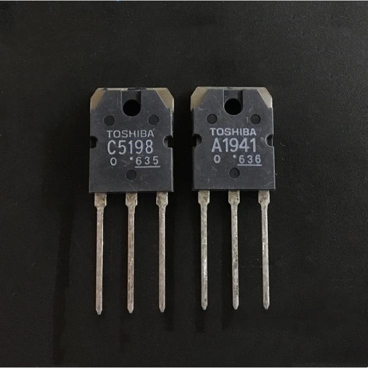 WX 1 pair of A1941 C5198 Toshiba transistors PNP NPN 10A 140V 100w ...