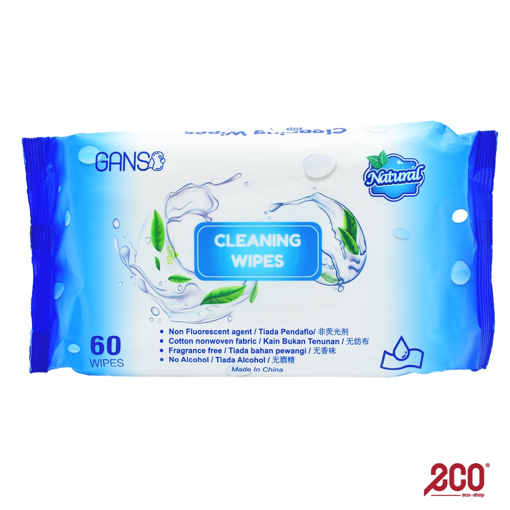 Ganso Cleaning Wipes/Wet Wipes (60sheets/pack) - AB-L002-T01-01 - AB-L002-T01-09 | Shopee Malaysia