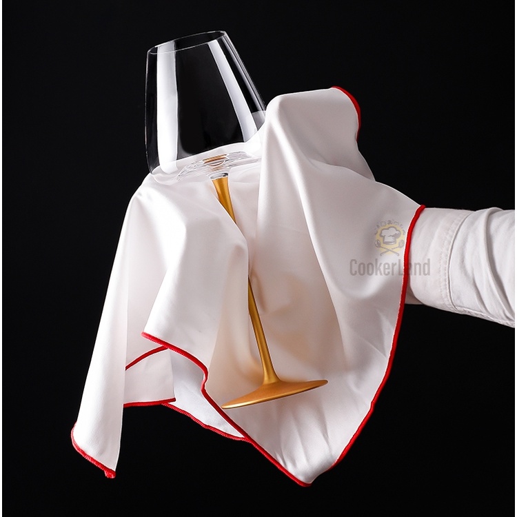 Glass Cup Cleaning Cloth Hotel Wine Glass Rag Clean Red Bar Counter ...