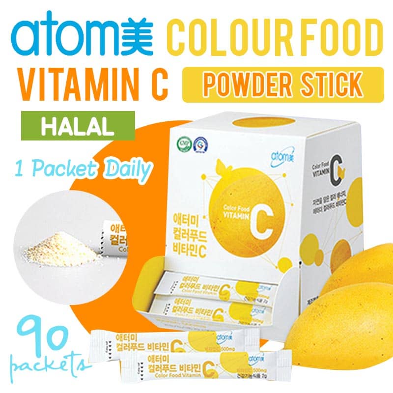 [Ready Stock] HALAL 💯 Original Atomy Colour Food Vitamin C Powder Stick ...