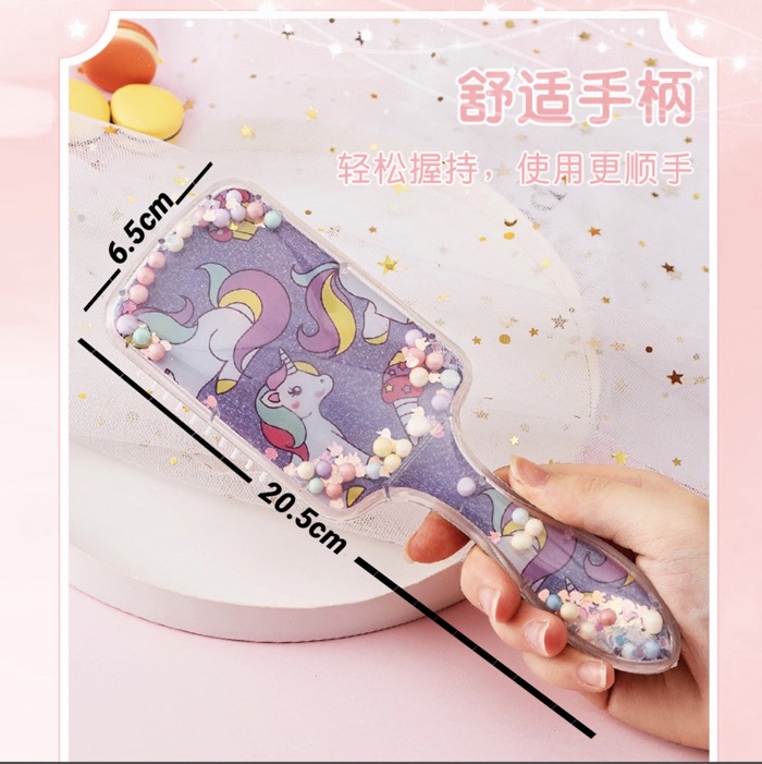 Little Girls Comb Unicorn Airbag Comb Curly Hair Comb Kids Baby Massage ...