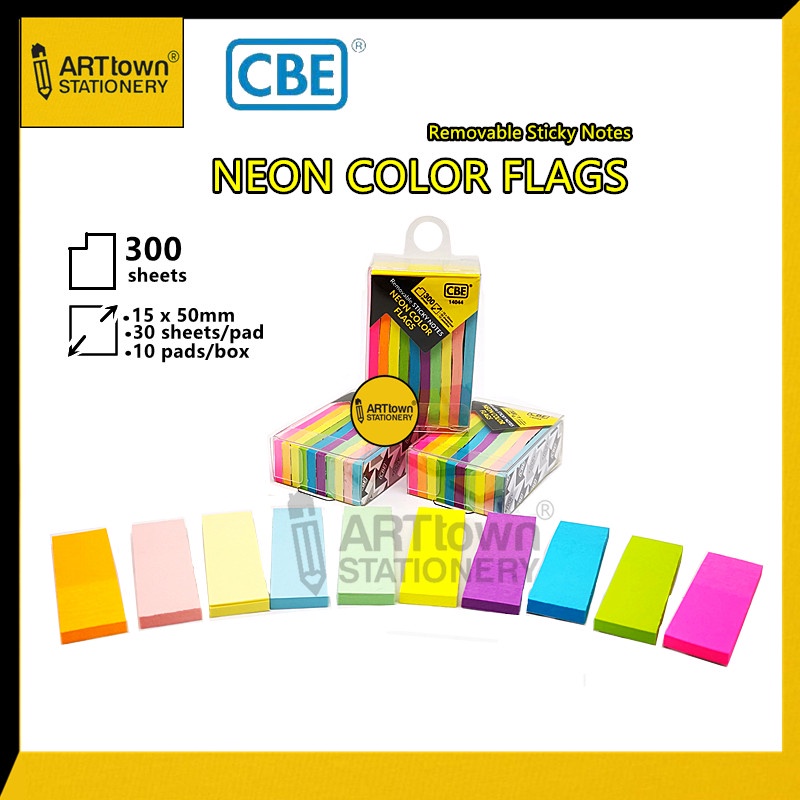 CBE 14044 MINI STICKY FLAG STICKY NOTES (50MMX15MM) (Ready Stock ...