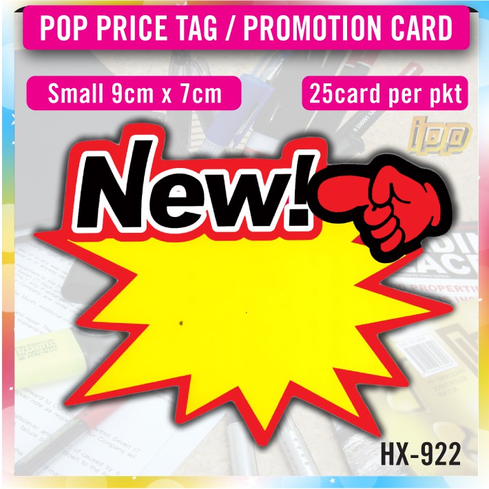 POP Price Tag Promotion Cards / Thumbs Up Pop Price Tags / Jualan Tag ...