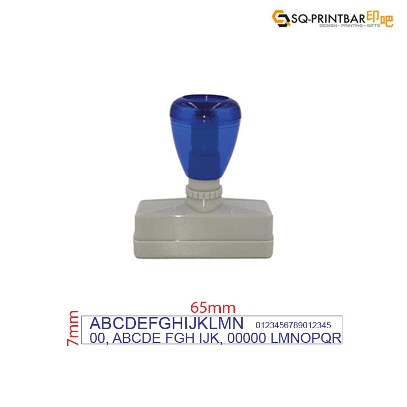 FLASH STAMP 10x70mm Rectangle | Stamp Chop | Pre-Ink Stamp | Chop ...