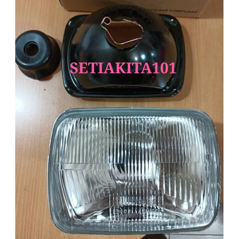 FORD MAXI ECONOVAN E1400/BONGO HEAD LAMP/LAMPU BESAR SQUARE SEAL BEAM ...