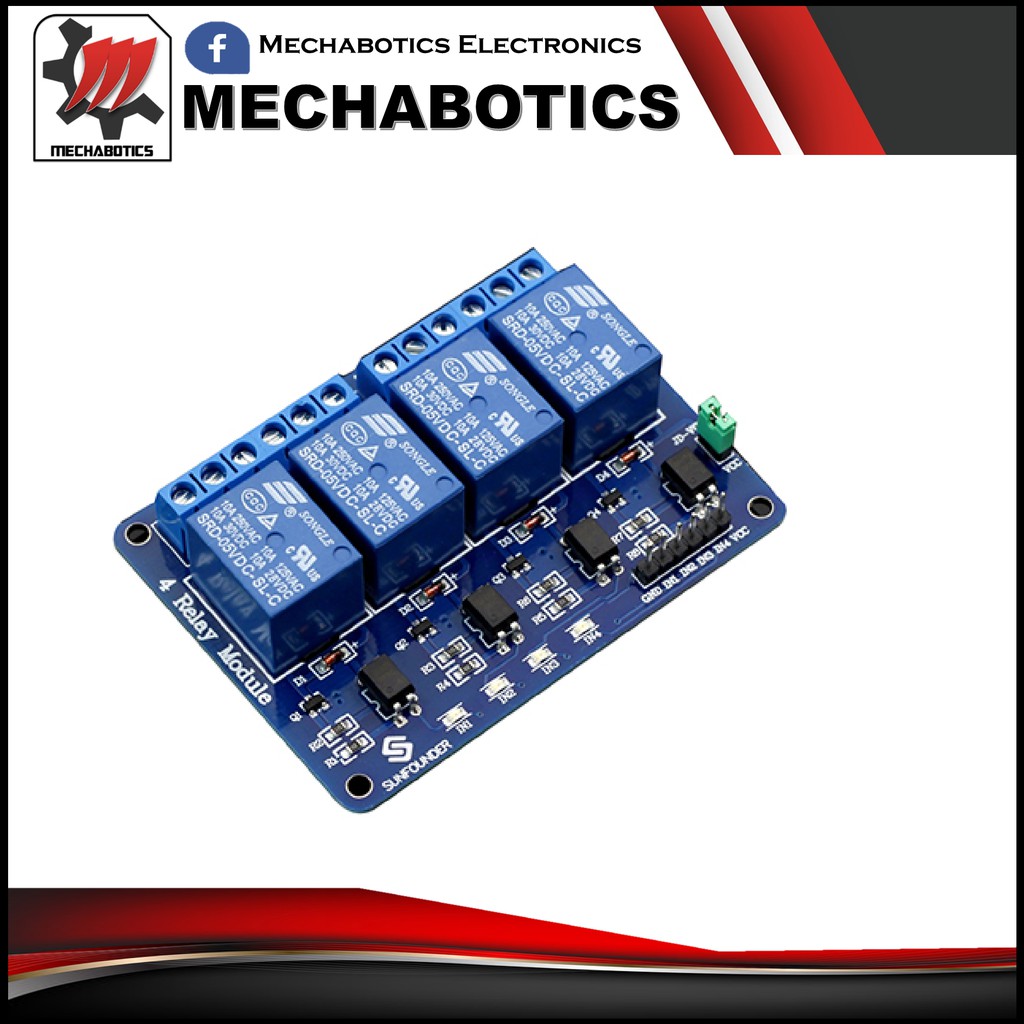 4 Channel 5V Relay Module For Arduino. | Shopee Malaysia