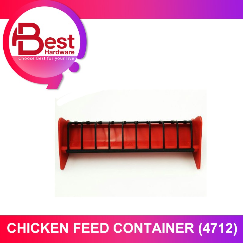 BEST HARDWARE - CHICKEN FEED CONTAINER / BEKAS MAKANAN AYAM | Shopee ...