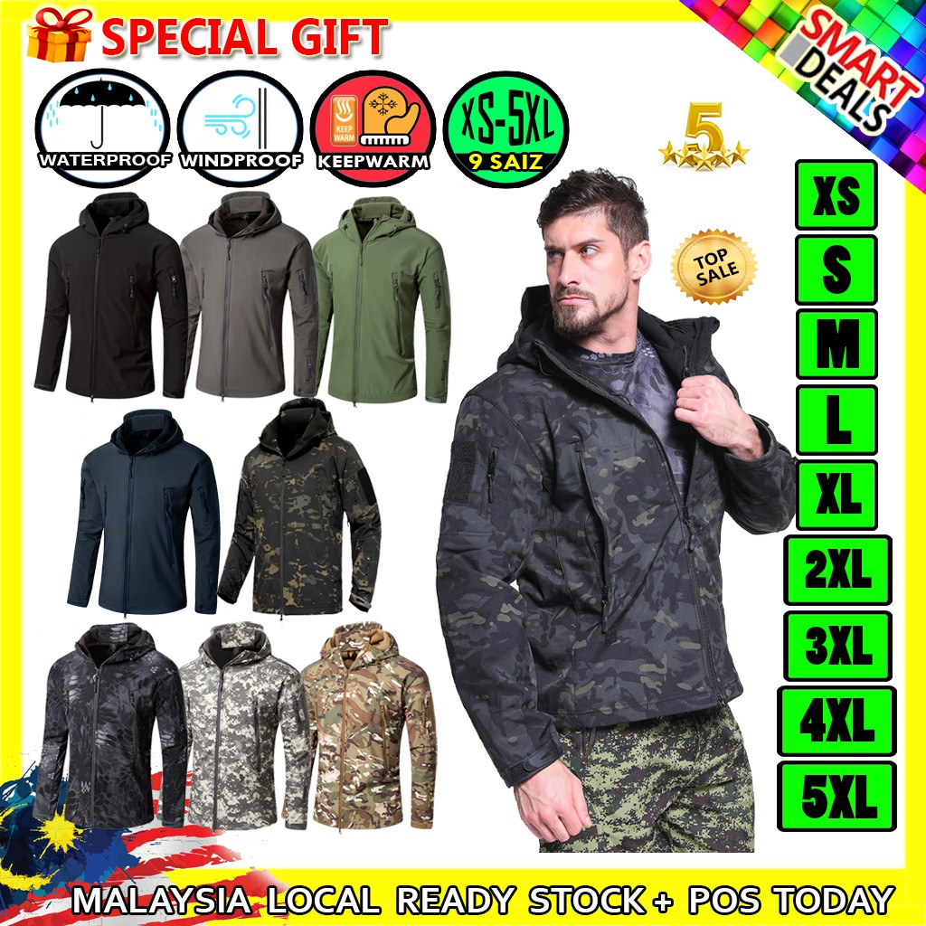 Sharkskin Jacket Motor Waterproof Jacket Tactical Jacket Waterproof ...