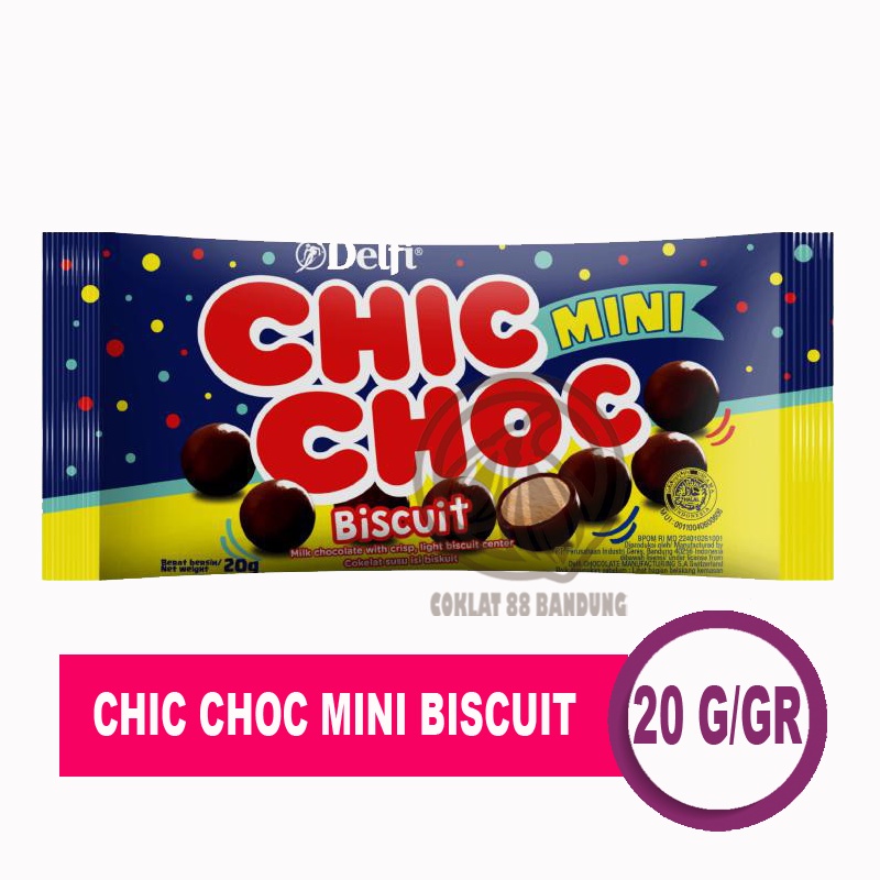 Delfi CHIC CHOC MINI CHOCOLATE BISCUIT 20 GRAM | Shopee Malaysia