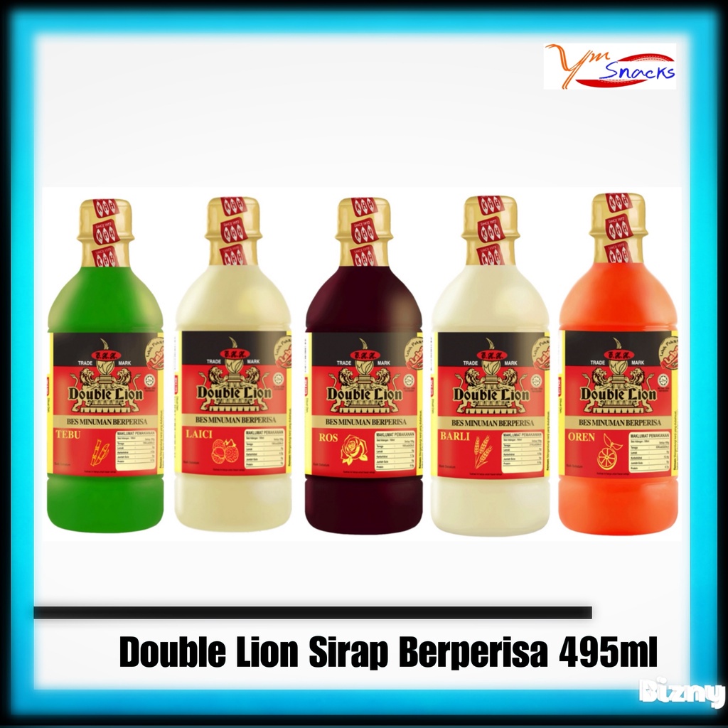 YM Double Lion Flavoured Concentrate 495ml / Bes Minuman Berperisa ...