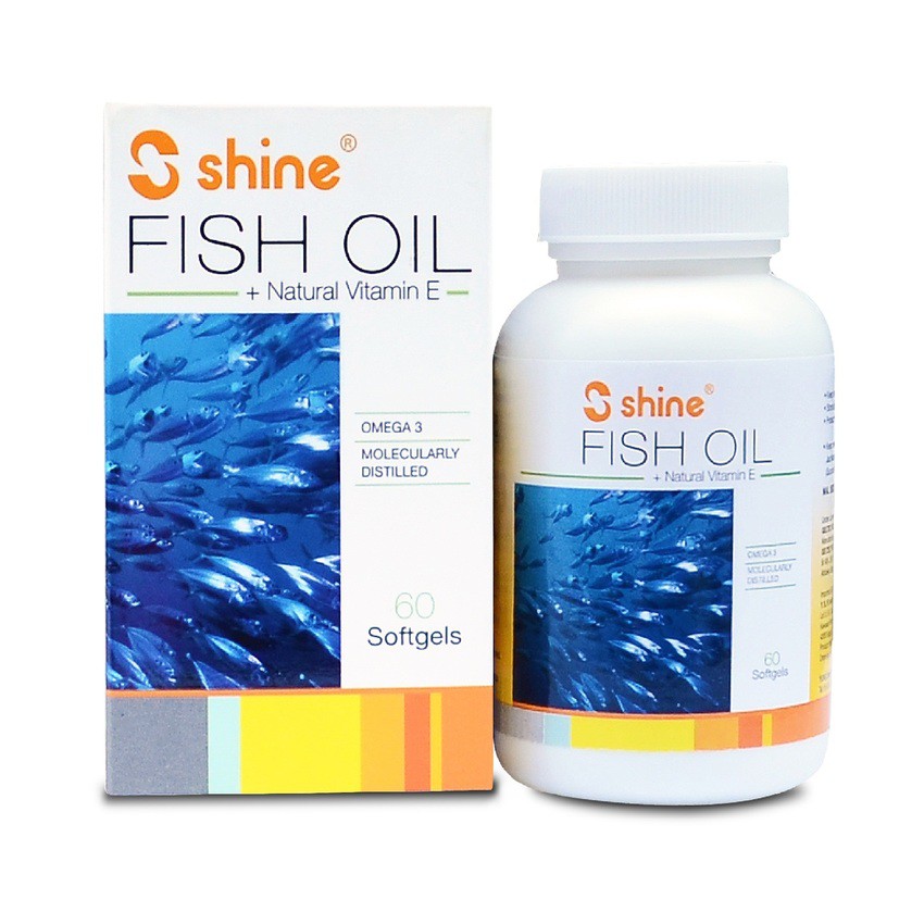 Shine Fish Oil Natural Vitamin E 60s Softgel (Exp 11/2024) | Shopee ...
