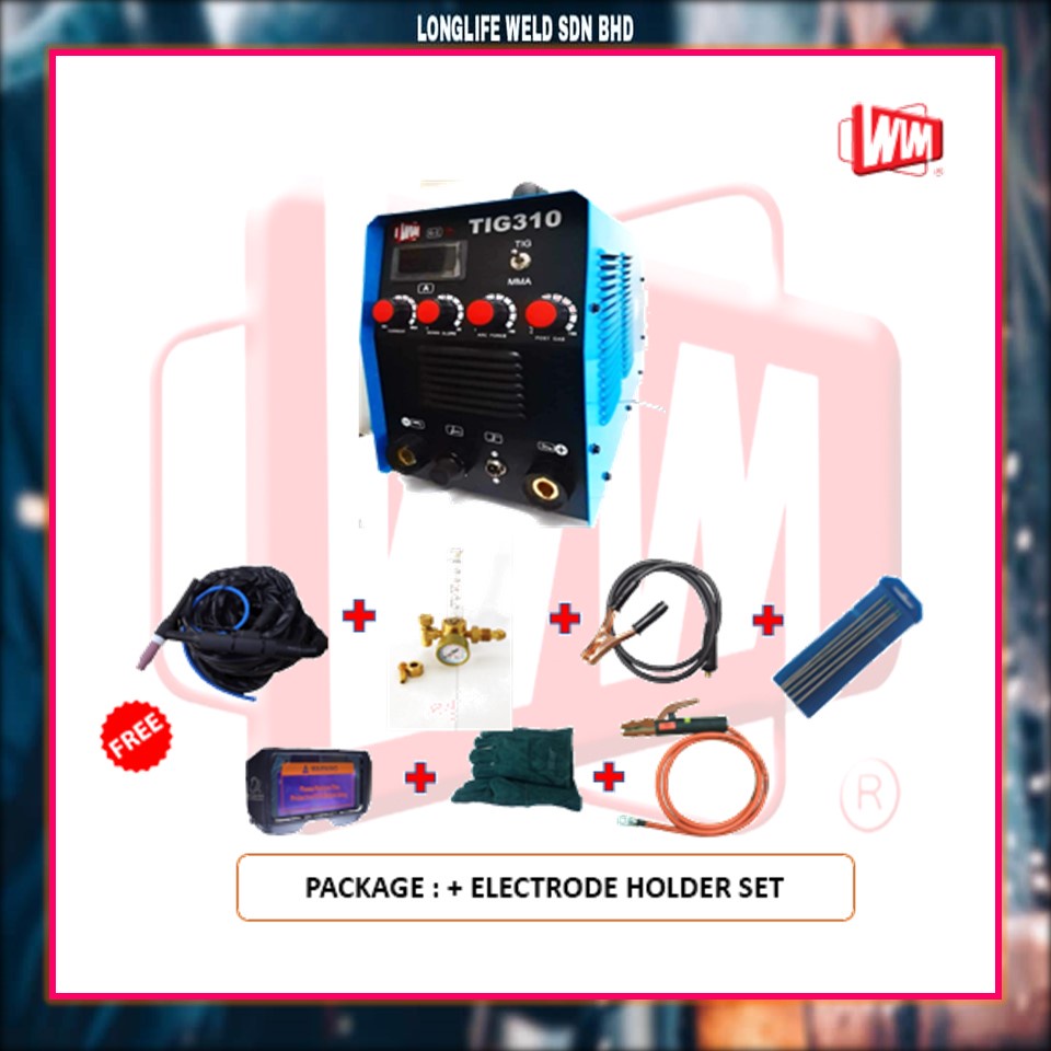 WIM TIG 310 WELDING MACHINE C/W TIG TORCH , ARGON REGULATOR & EARTH ...