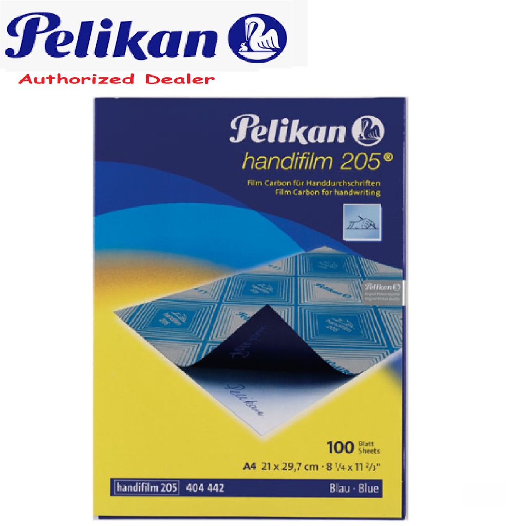 *ORIGINAL* Pelikan Carbon Paper Handifilm 205 BLUE Kertas Karbon Biru ...