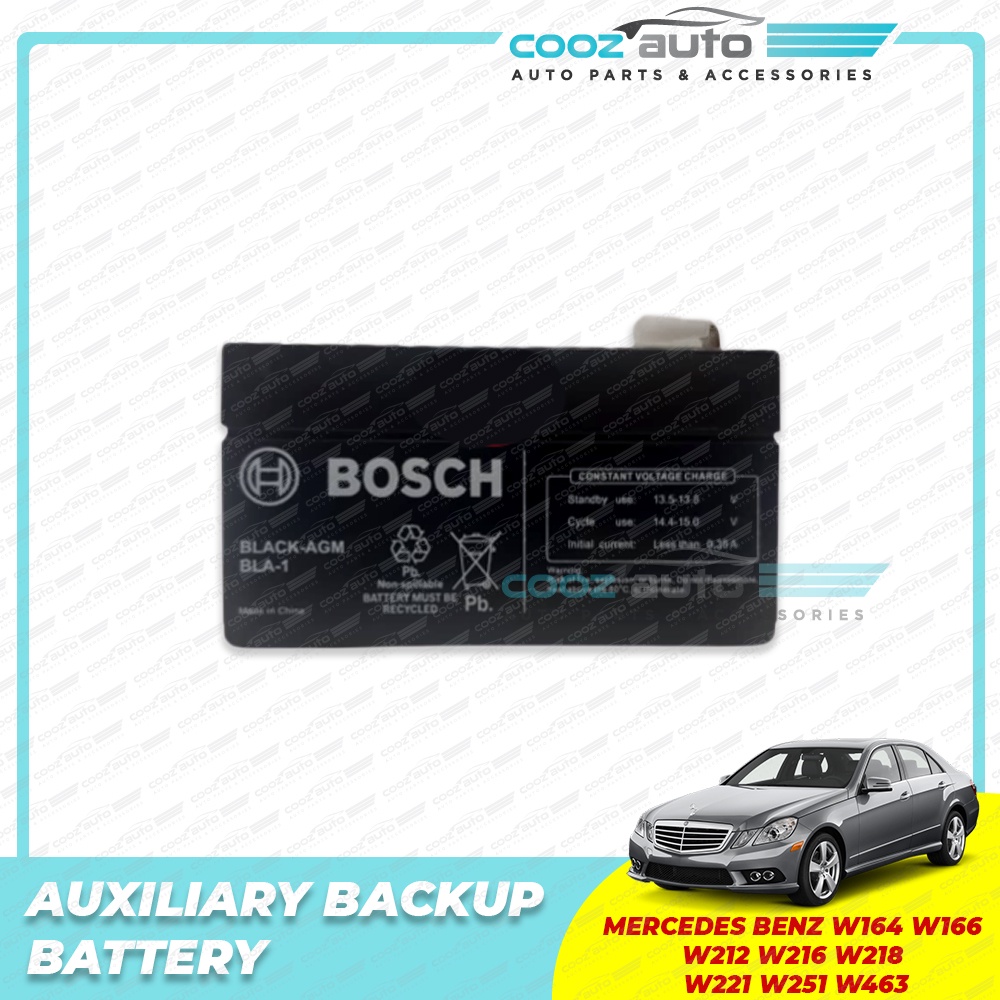 Bosch Auxiliary Battery Backup Battery 12V1 2AH for Mercedes Benz W164 ...