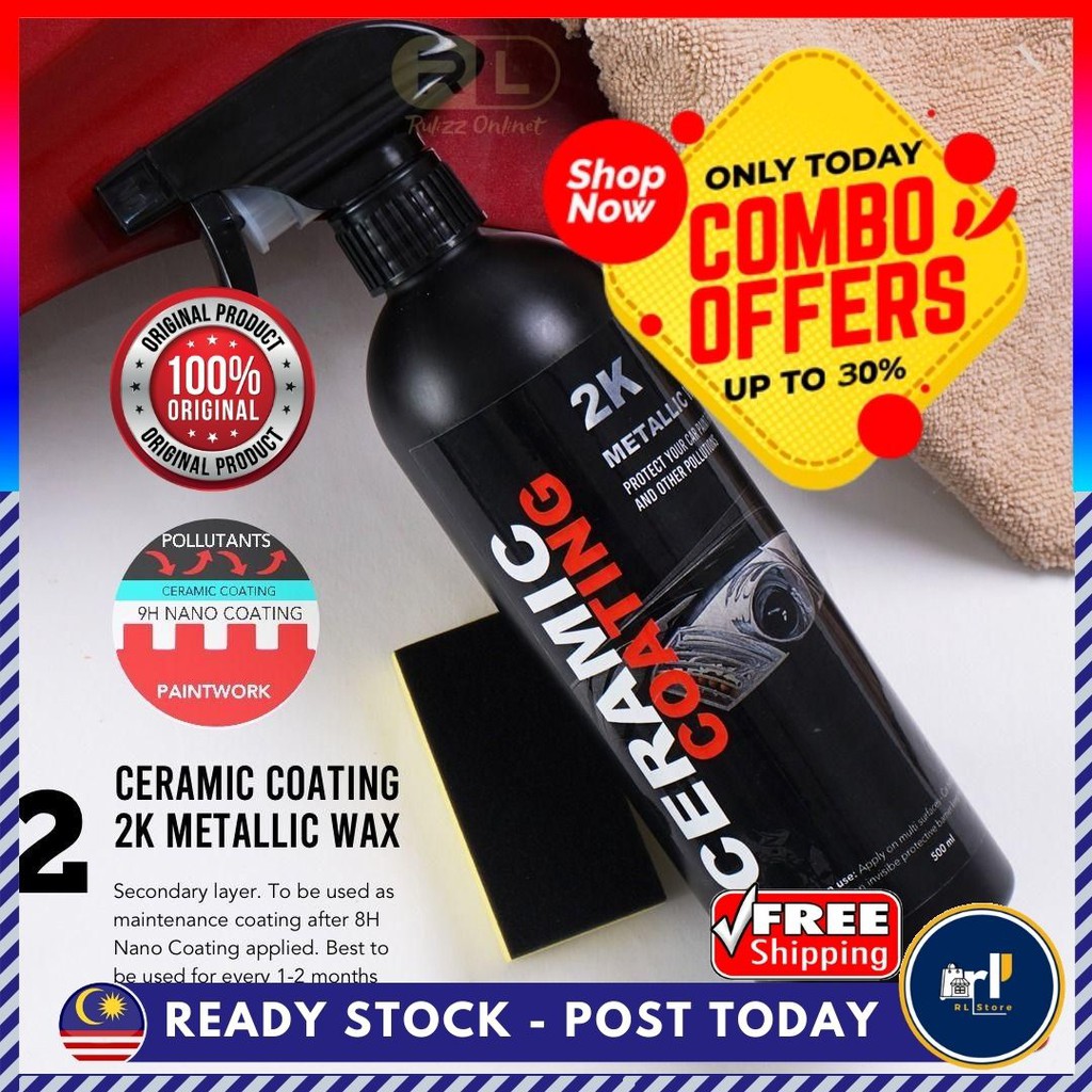 [ORIGINAL] Set Detailing Ceramic Coating Pro 8 Kilat kereta - Cat ...