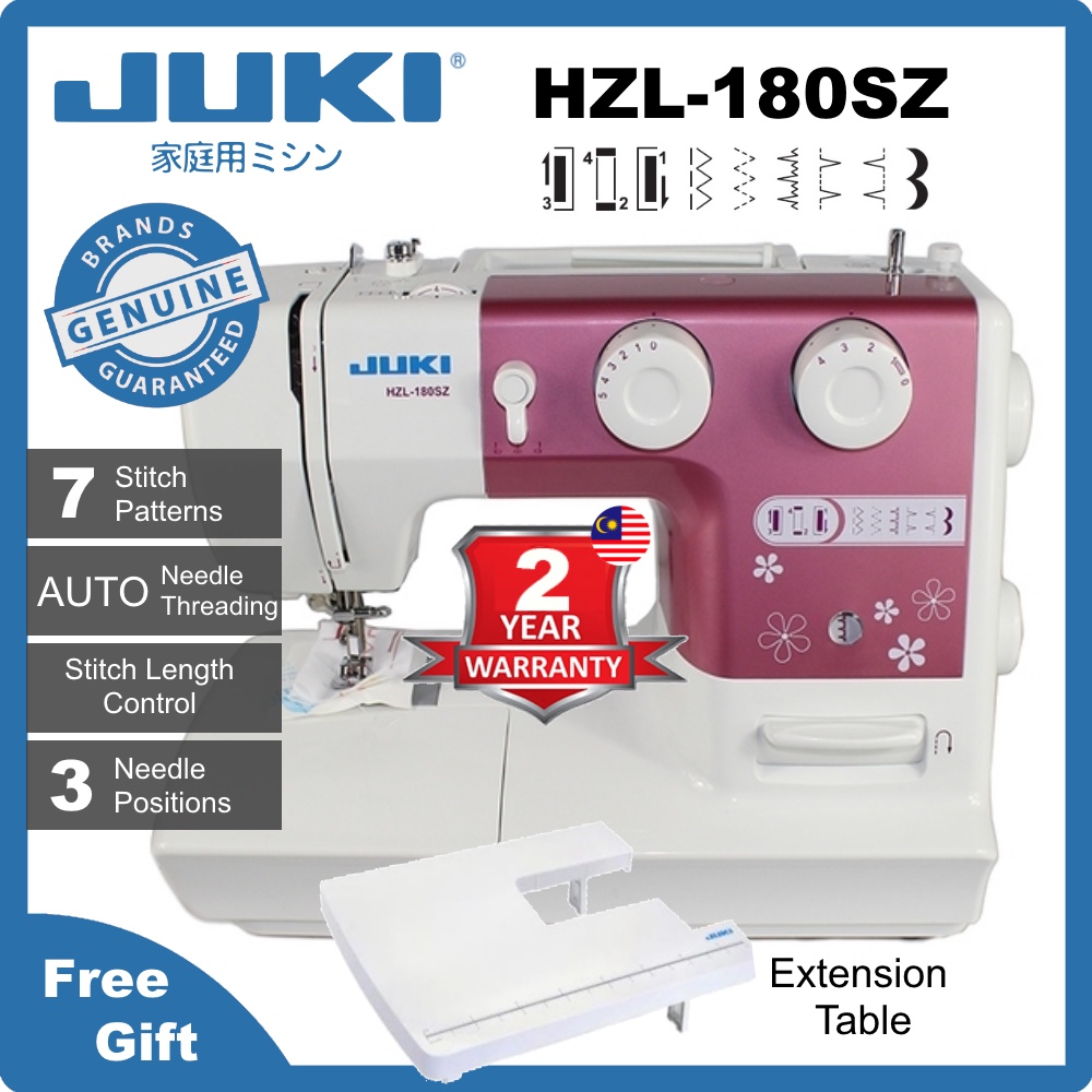 Juki HZL-180SZ VS-180AT Sewing Machine + Extension Table (100% Genuine ...