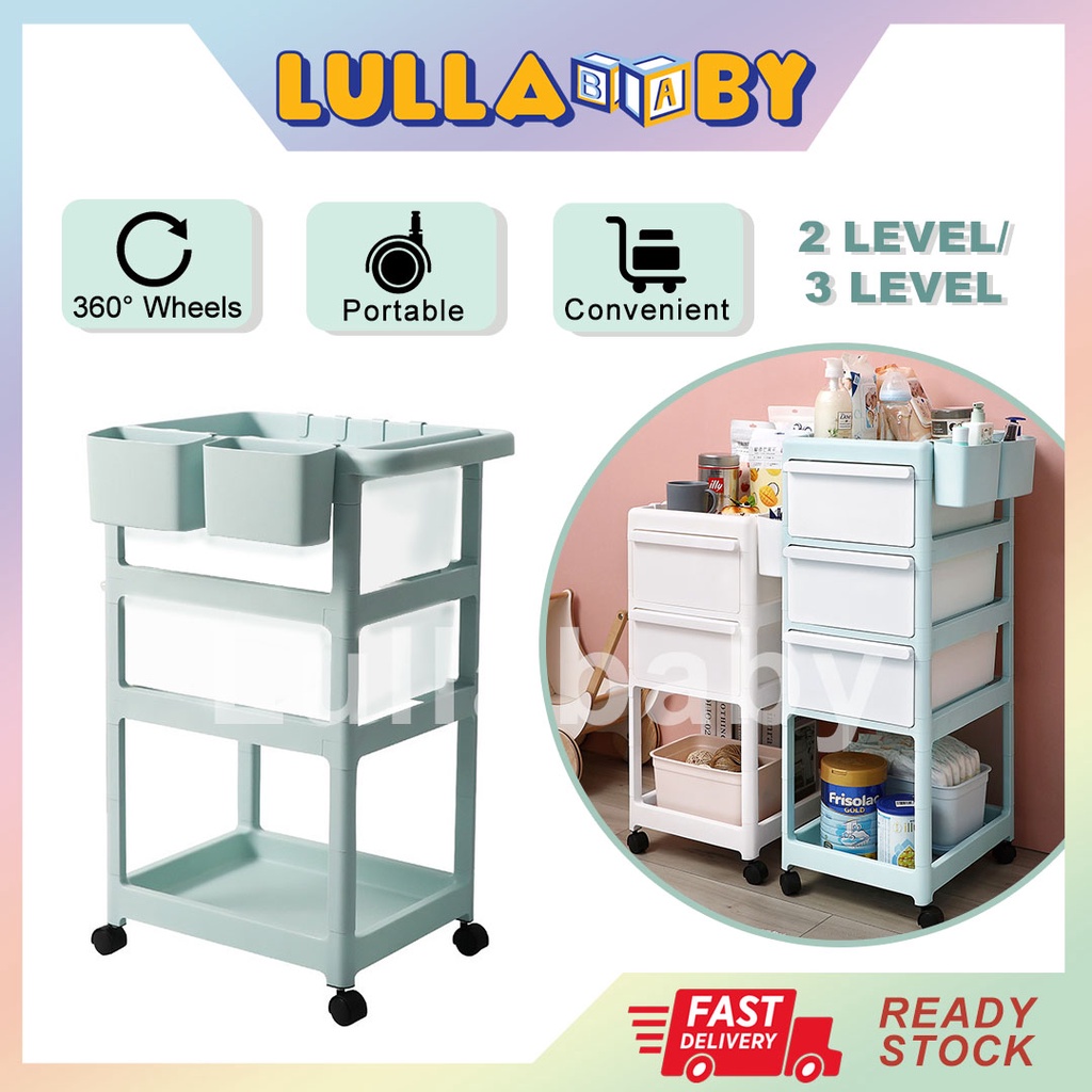 🔥READY STOCK🔥 YEYA Baby Storage Rack Multipurpose Storage Trolley 3 & 4 ...