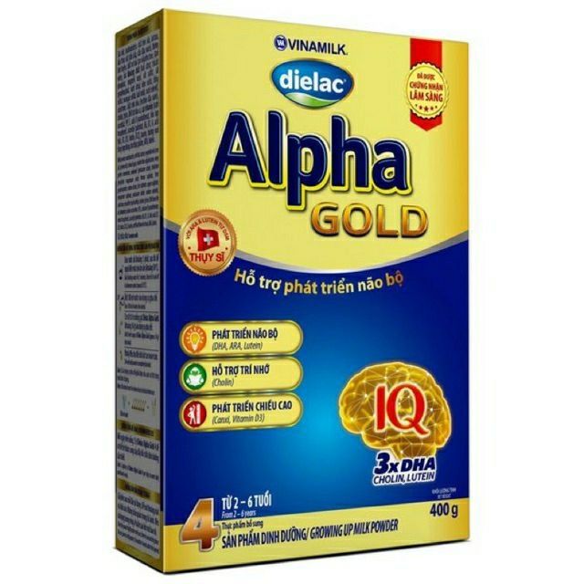 Dielac Alpha Gold Powdered Milk 4 Paper Boxes 400g | Shopee Malaysia