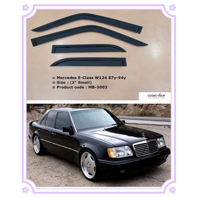 Mercedes E-Class W124 87-94y ( 3" Small ) Door Visor | Shopee Malaysia