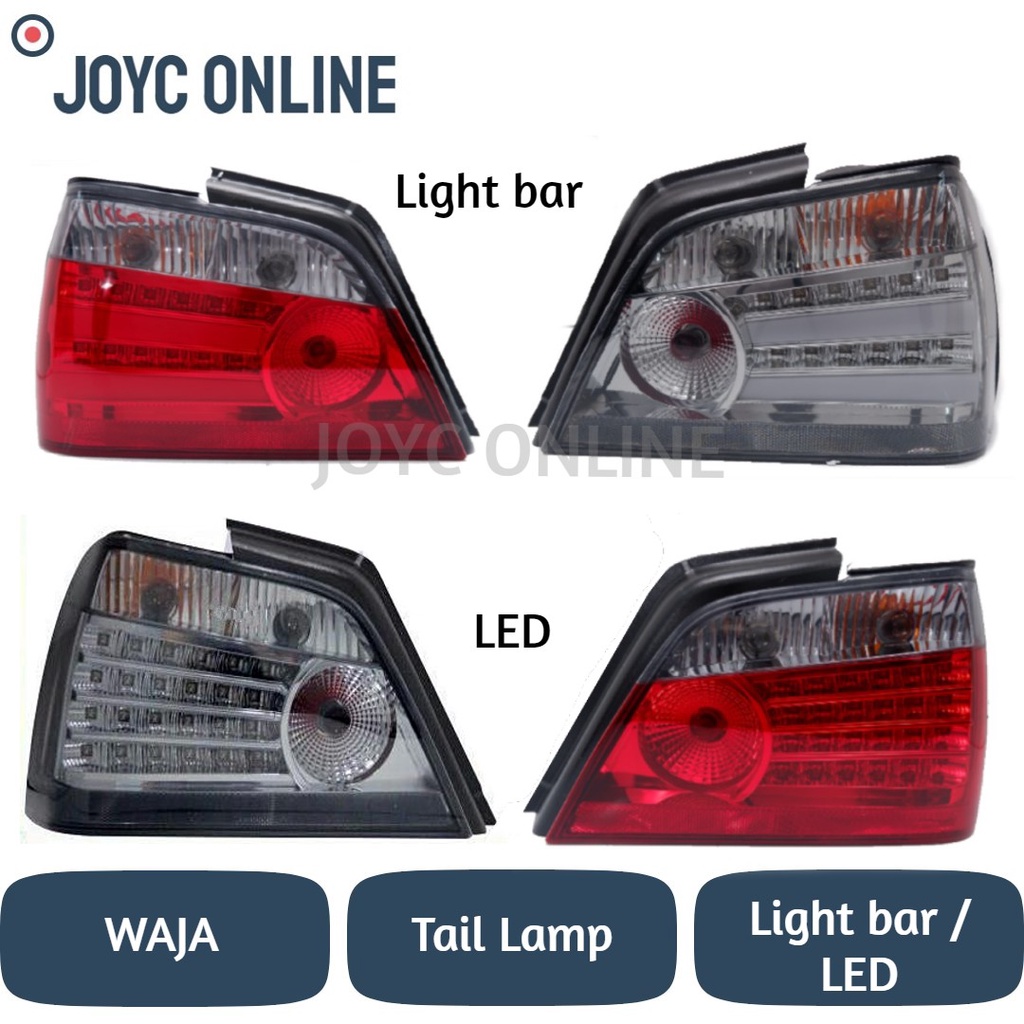 PROTON WAJA LED TAIL LAMP LED AND LIGHT BAR DESIGN ( RED / SMOKE ) 1 ...