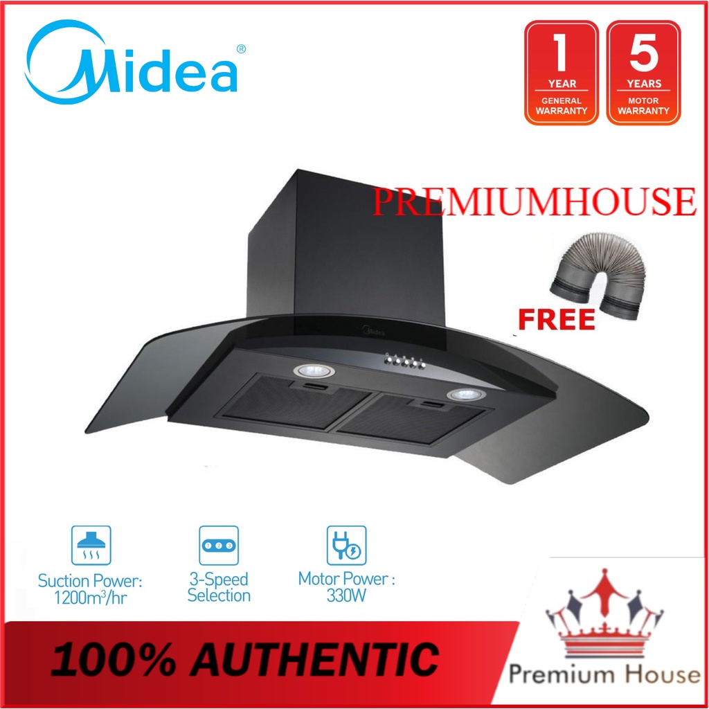 MIDEA DESIGNER COOKER HOOD MCH-90MV1 MCH-90MV3 MCH-76MSS MCH-90J52 ...