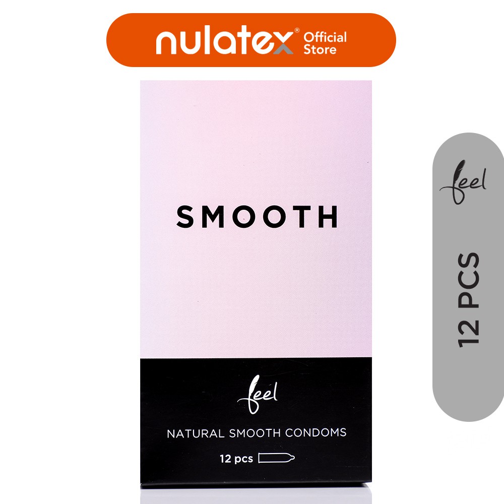 Nulatex Feel Smooth Natural & Seamless Condoms (12 Pcs) | Kondom Licin ...