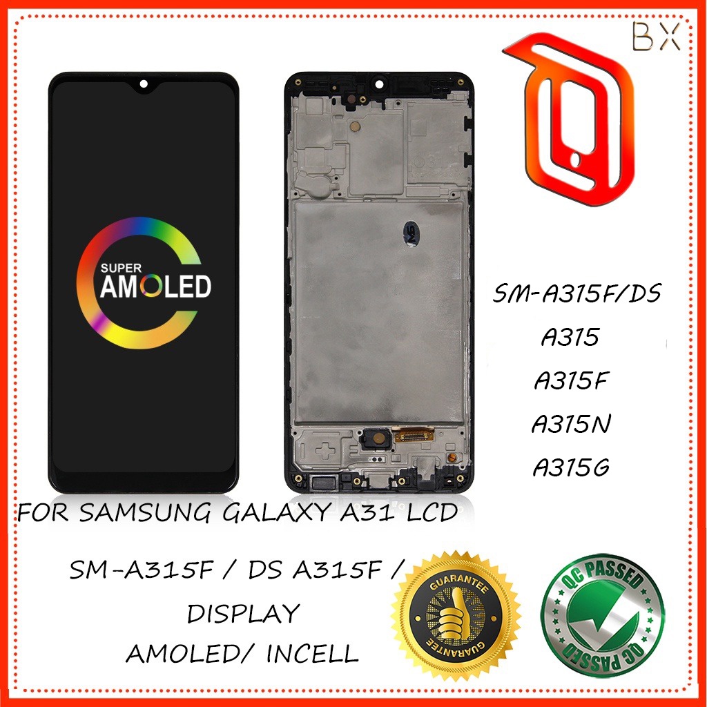 Original 6.4" AMOLED LCD for Samsung Galaxy A31 SM-A315F DS A315F ...